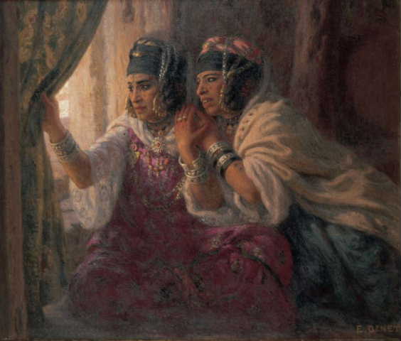 At the window - Nasreddine Dinet - WikiArt.org
