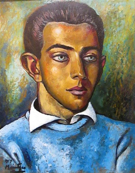 Johannes Meintjes Portret Van 'n Jong Man - Johannes Meintjes - WikiArt.org