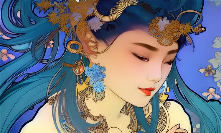Asian Goddess, 2022 - ILYA CHERVONY - WikiArt.org