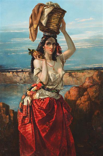 Frutera, 1850 - Ignacio Merino - WikiArt.org