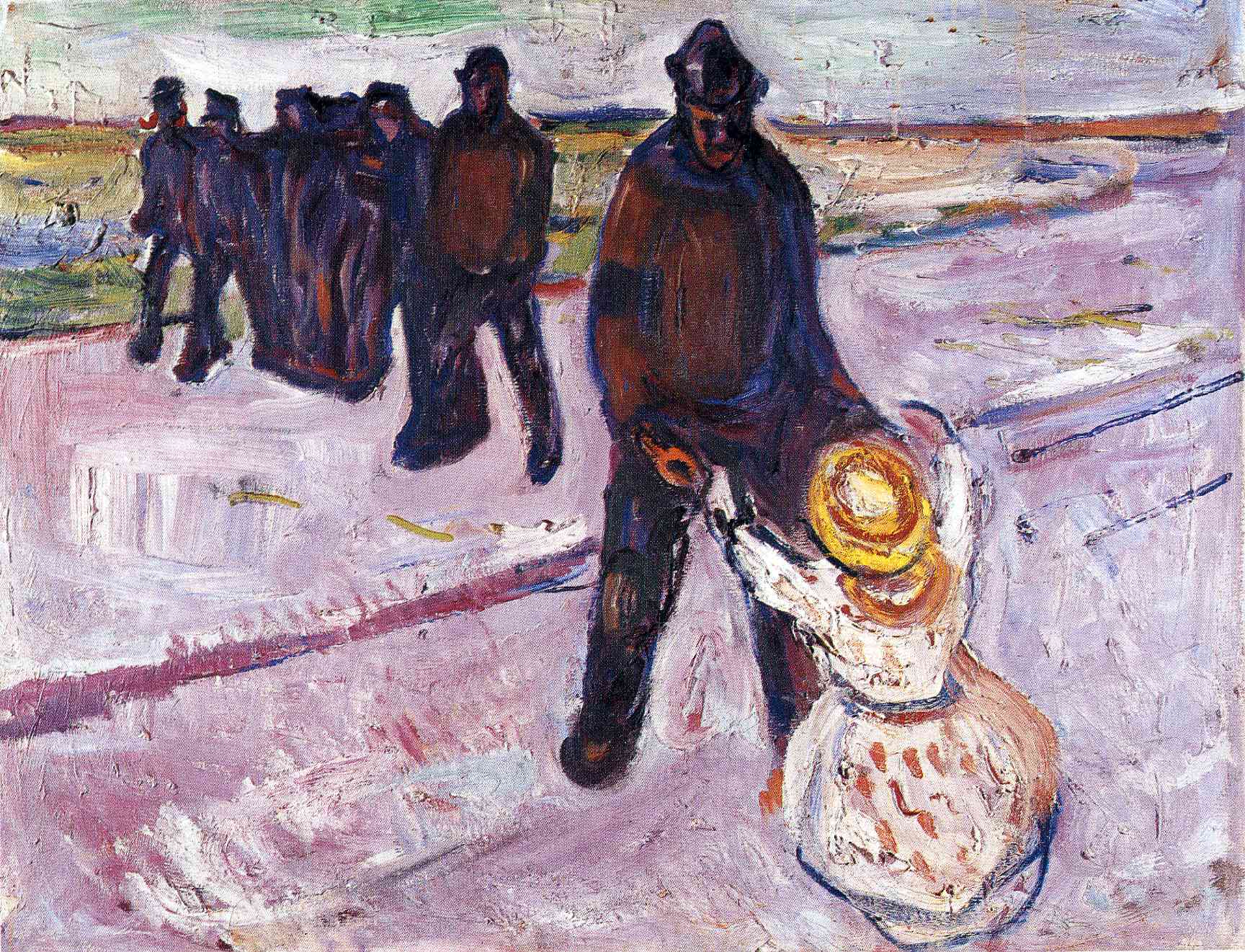 Worker and Child, 1908 - Edvard Munch - WikiArt.org