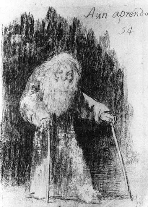 I am Still Learning, c.1824 - c.1828 - Francisco Goya - WikiArt.org